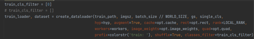 yolov5 cancel the classes_filter? how to train some classes rather than all classes · Issue ...