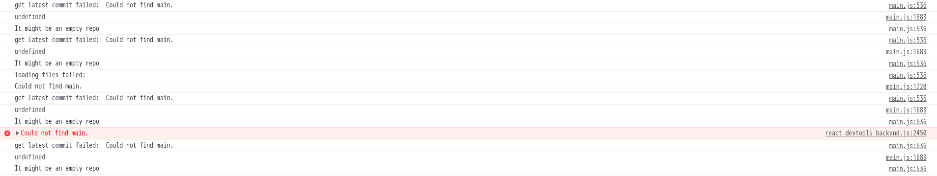 Empty Repo With The Default Main Branch Doesnt Work · Issue 583 · Logseqlogseq · Github