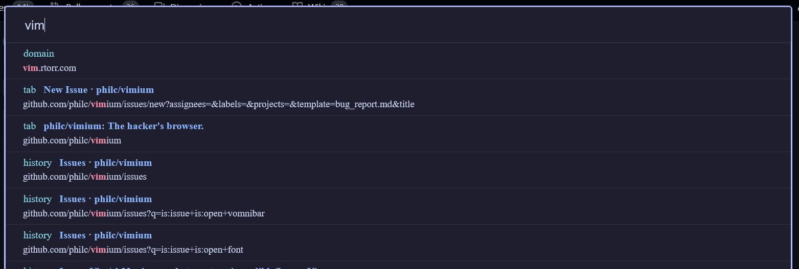 vomnibar's font changed after the update on Firefox · Issue #4350 · philc/vimium · GitHub