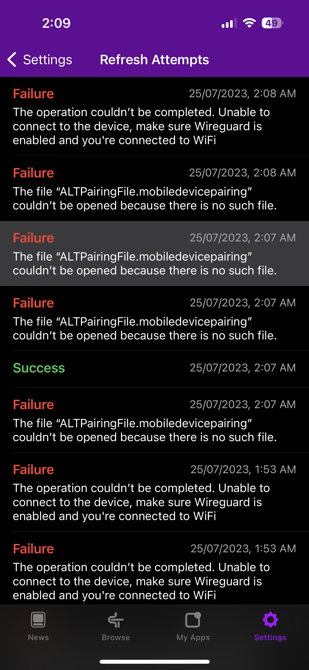 [BUG] Shortcut for Refresh fails with "The file doesn't exist" · Issue #415 · SideStore ...