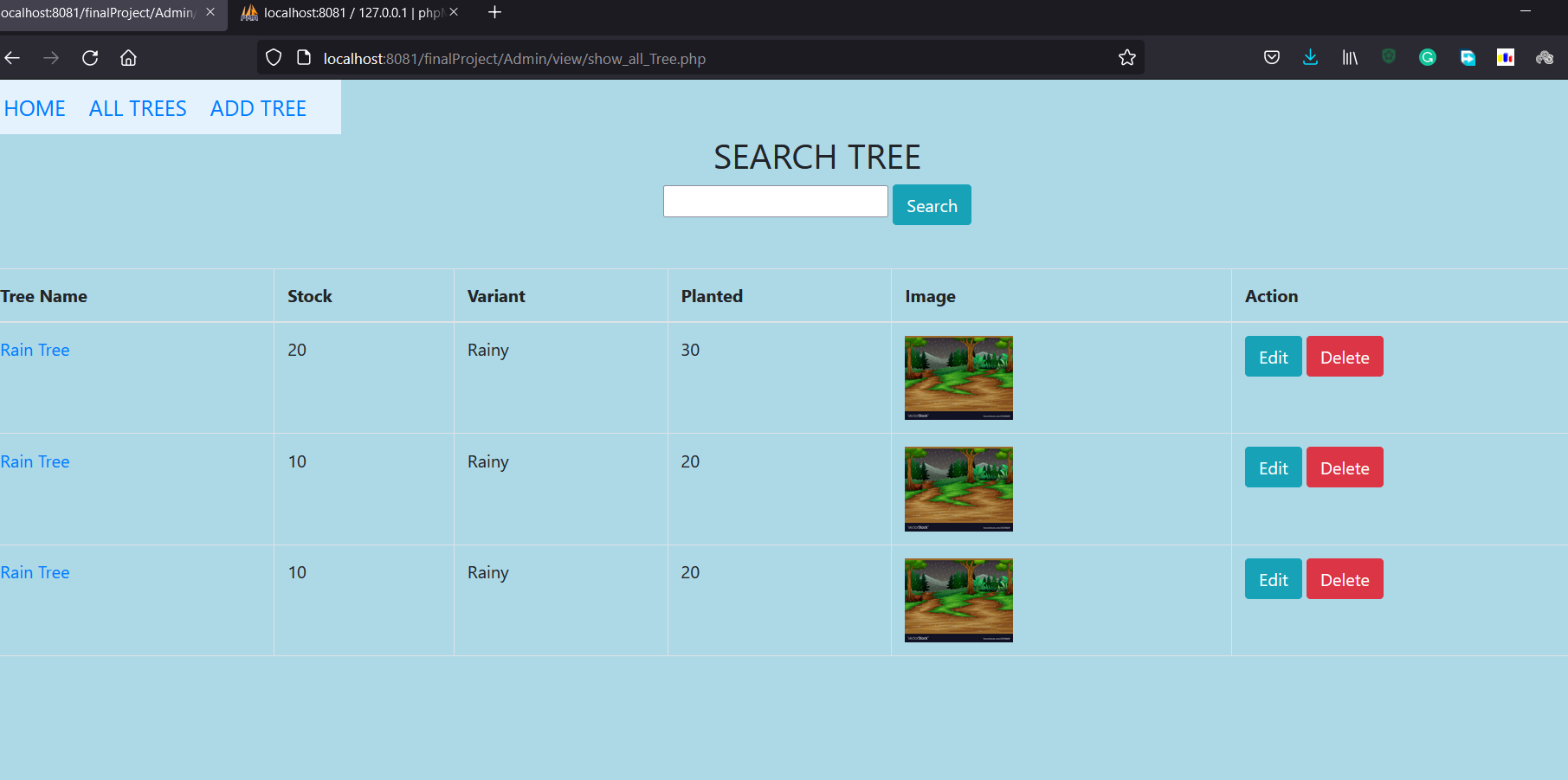 GitHub - taamzid/ProjecTree: Final term project for WEB TECHNOLOGIES ...
