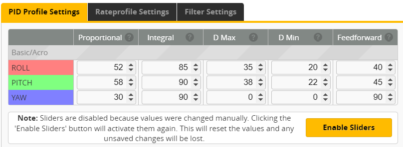 PID's and FF values erratic text cursor behaviour when typing changes manually · Issue #2009 ...