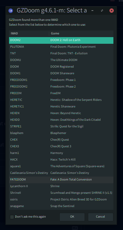 Scroll bar on iwad selection menu · Issue #1451 · ZDoom/gzdoom · GitHub