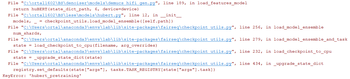 'hubert_pretraining' not in tasks.TASK_REGISTRY · Issue #3947 · facebookresearch/fairseq · GitHub