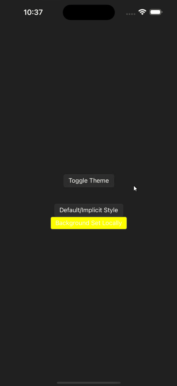 Overridden theme resources are not applied when used in a default/implicit style unless app ...