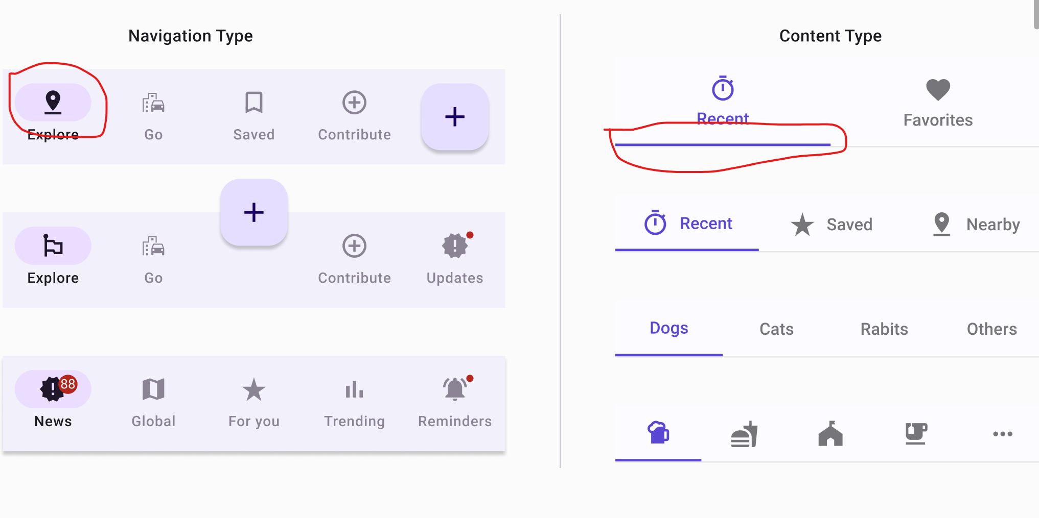 [Material][TabBar] Add lightweight styling support for TabBar Material style · Issue #594 ...