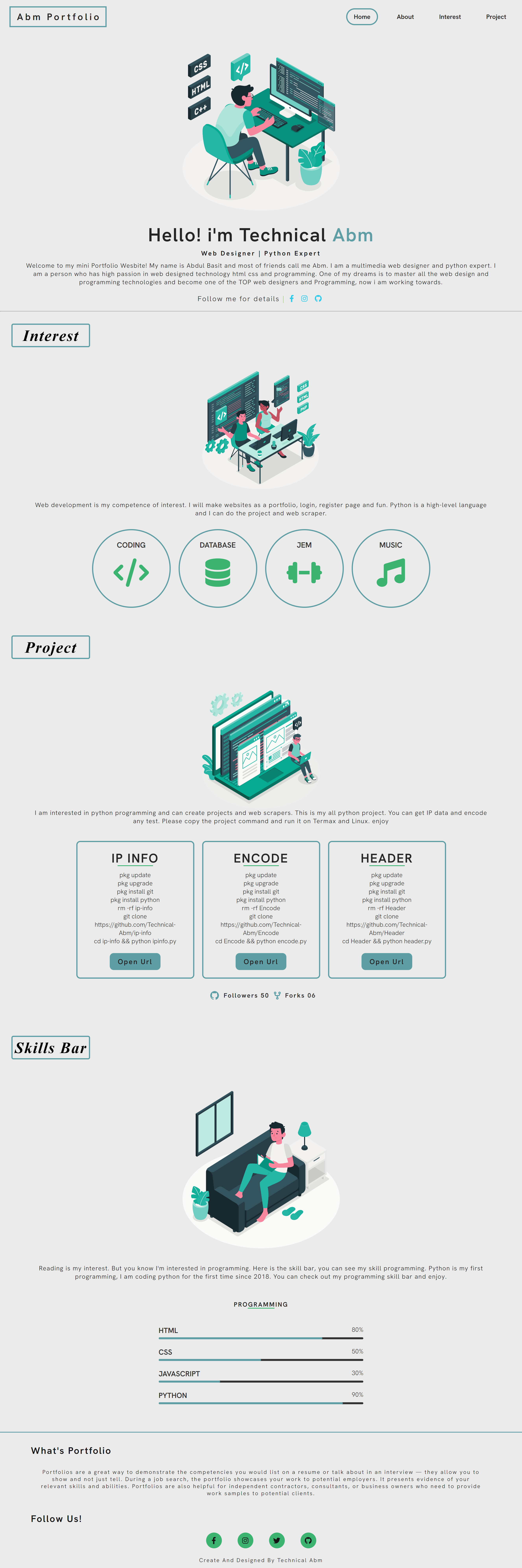 GitHub - Technical-Abm/abm-portfolio: Abm Personel Portfolio Website | Made By Technical Abm