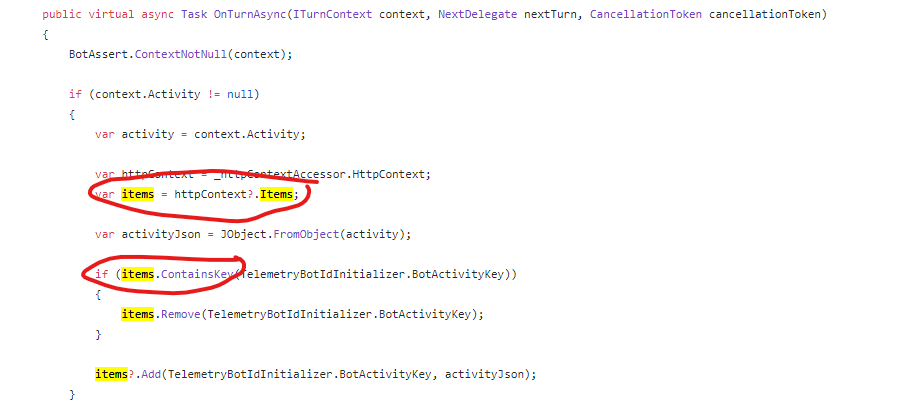 Microsoft Teams: Bot Framework + Application Insights proactive messages cause null exception ...