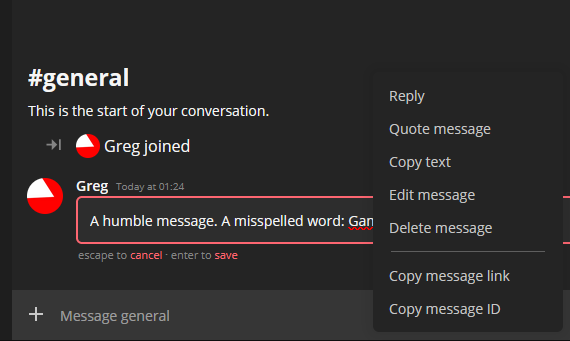 Can't access browser spellcheck when editing a message · Issue #193 · revoltchat/revite · GitHub