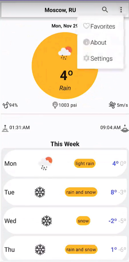 GitHub - vinayakbhagwani/JetWeatherForecastApp: JetWeatherForecastApp - A weather forecast app ...