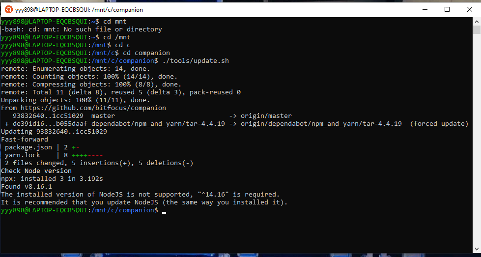 [BUG] Cannot find module 'debug' · Issue #1698 · bitfocus/companion · GitHub