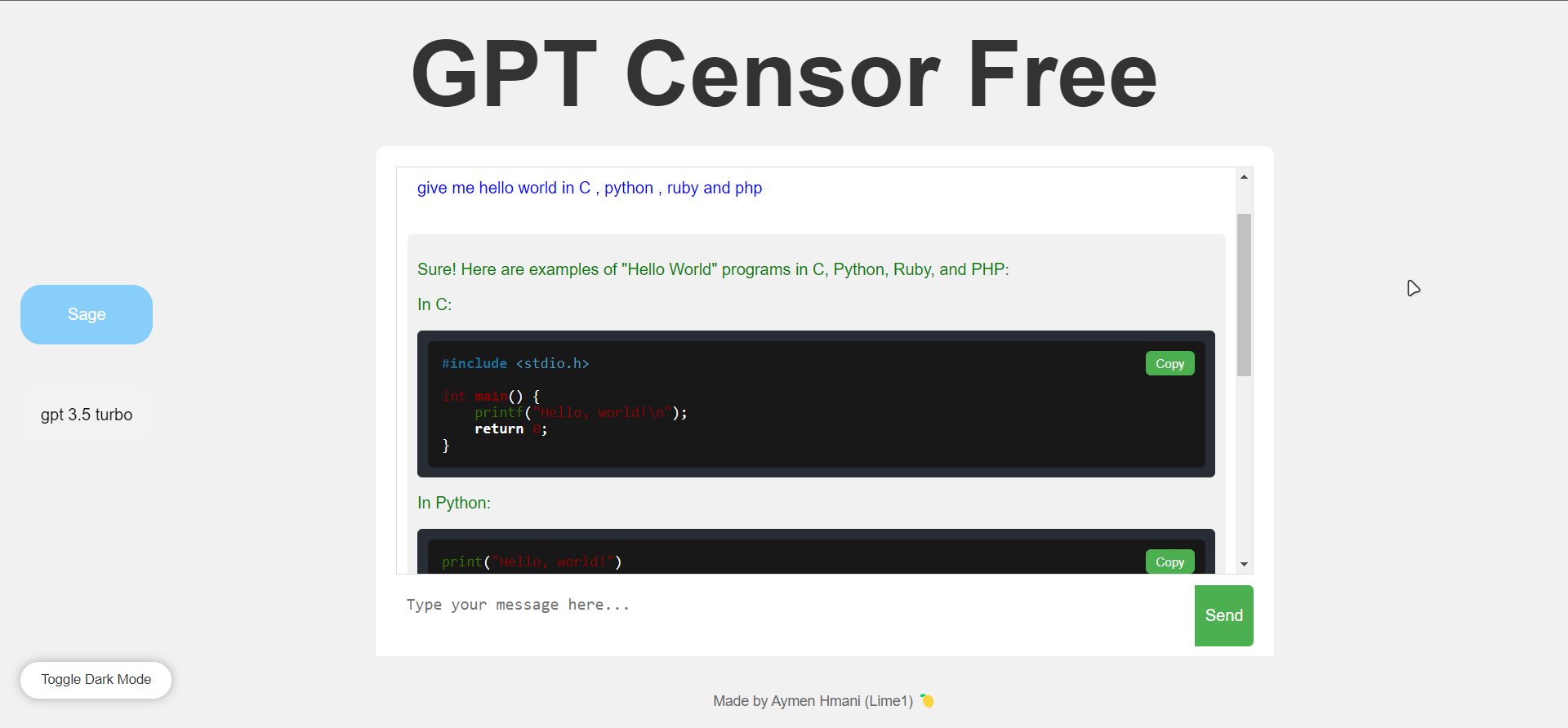 GitHub - TheLime1/gptCensorFree: simple web-based chatbot application powered by POE (WIP)