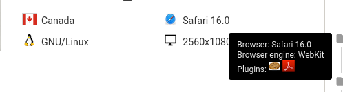WebKitGTK-based web browsers (on Linux) are considered to be "Safari" in Matomo reports · Issue ...