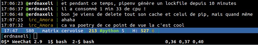 Add an option to show display names of users · Issue #189 · poljar/weechat-matrix · GitHub