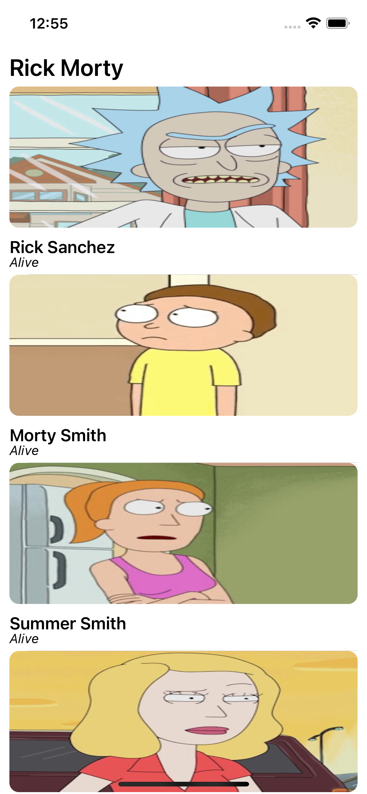 GitHub - MineRala/RickMortyApp: This application is an application to show the characters made ...