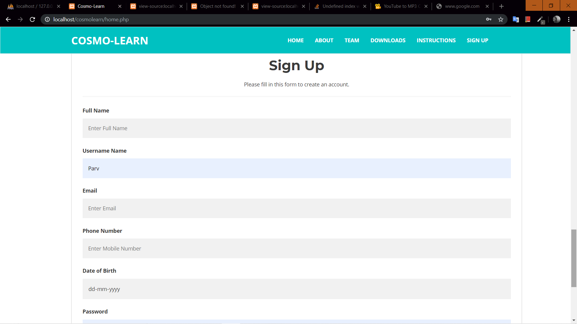 GitHub - parvnautiyal/cosmo-learn: This is a education website with html5 forntend with ...