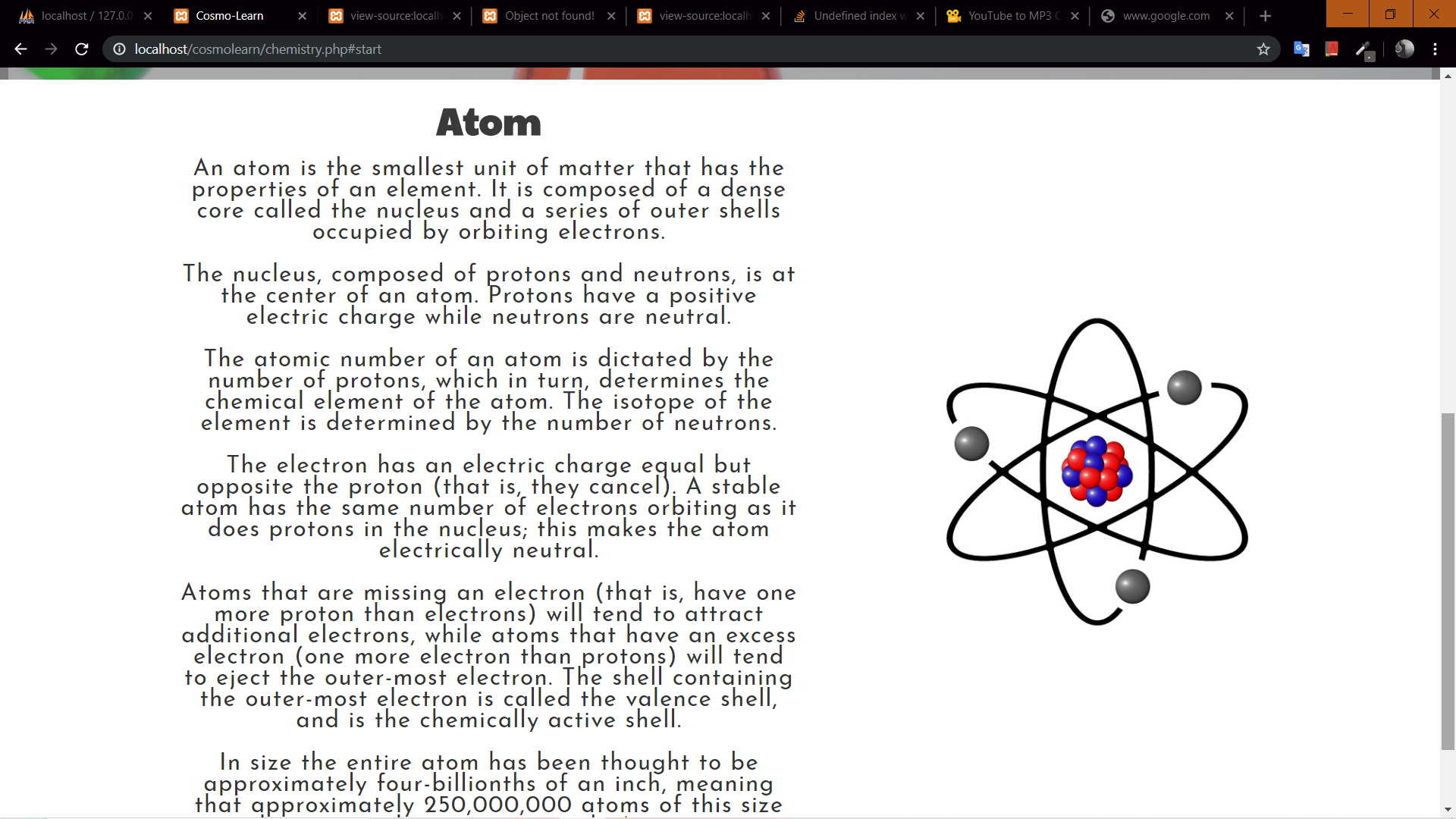 Github Parvnautiyal Cosmo Learn This Is A Education Website With