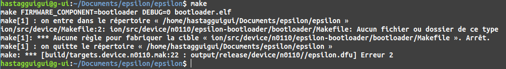 Even by following the tutorial, I am unable to compile epsilon. · Issue ...