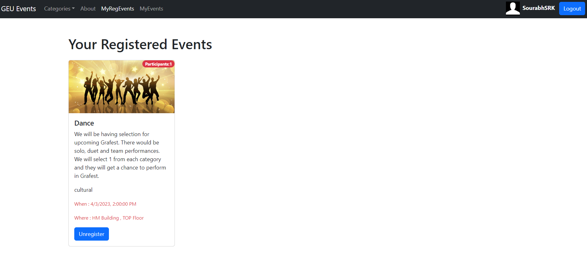 GitHub - sourabhsrk/EventManager: This application is specially for colleges to handle event ...