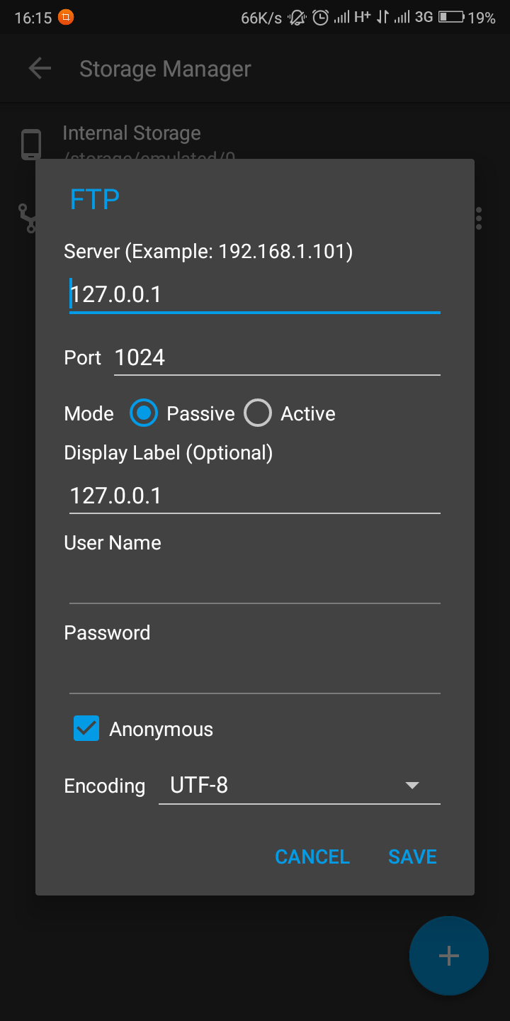Termux ftp not working properly ( App-Private directory is chosen ...