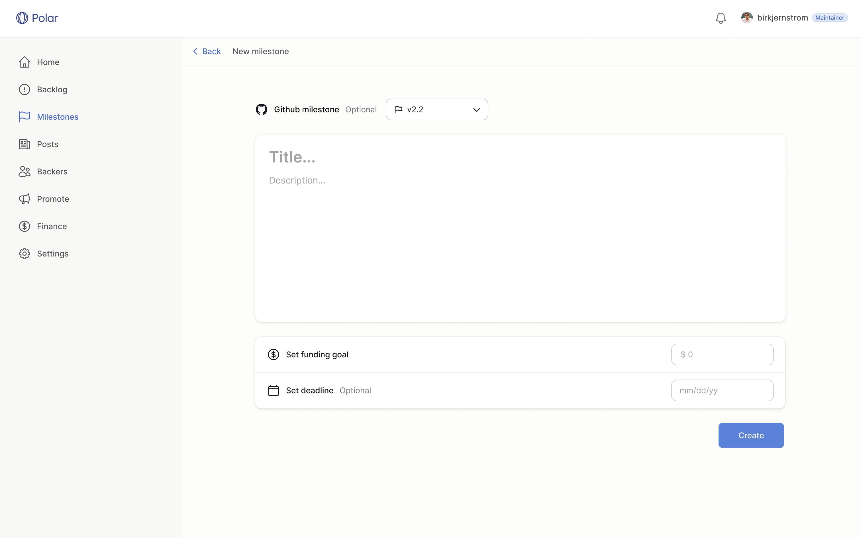 [POL-55] Milestones · Issue #926 · polarsource/polar · GitHub
