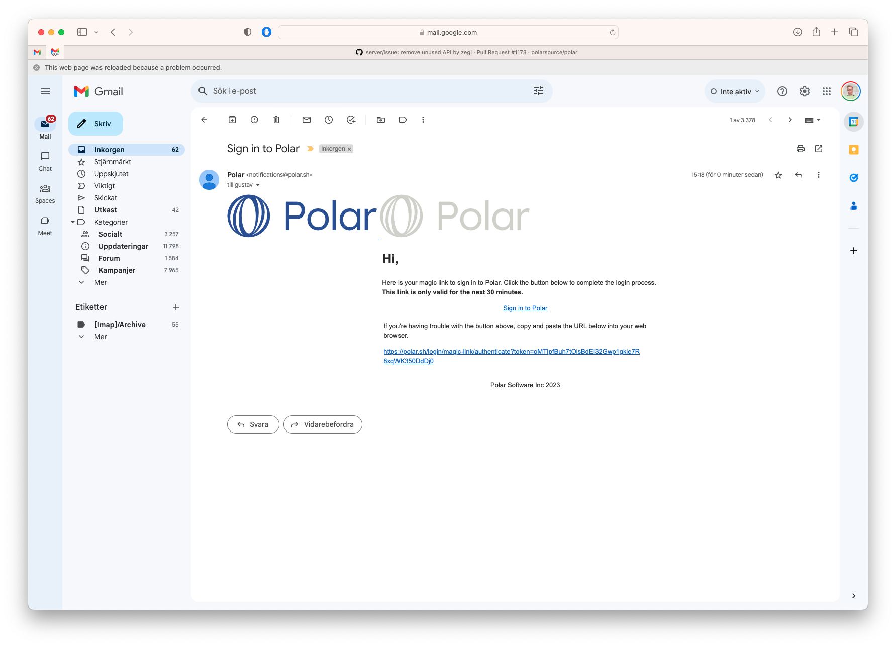 magic-link: logo very large and rendered twice in email · Issue #1175 · polarsource/polar · GitHub