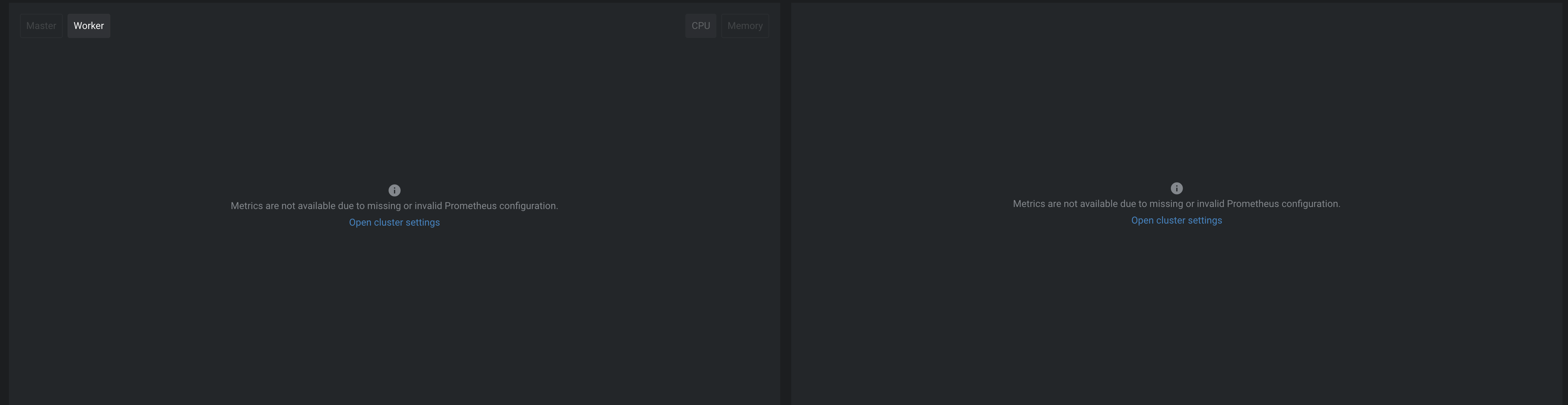 After updating the new version of Lens, the cluster metric displacement disappeared. · Issue ...