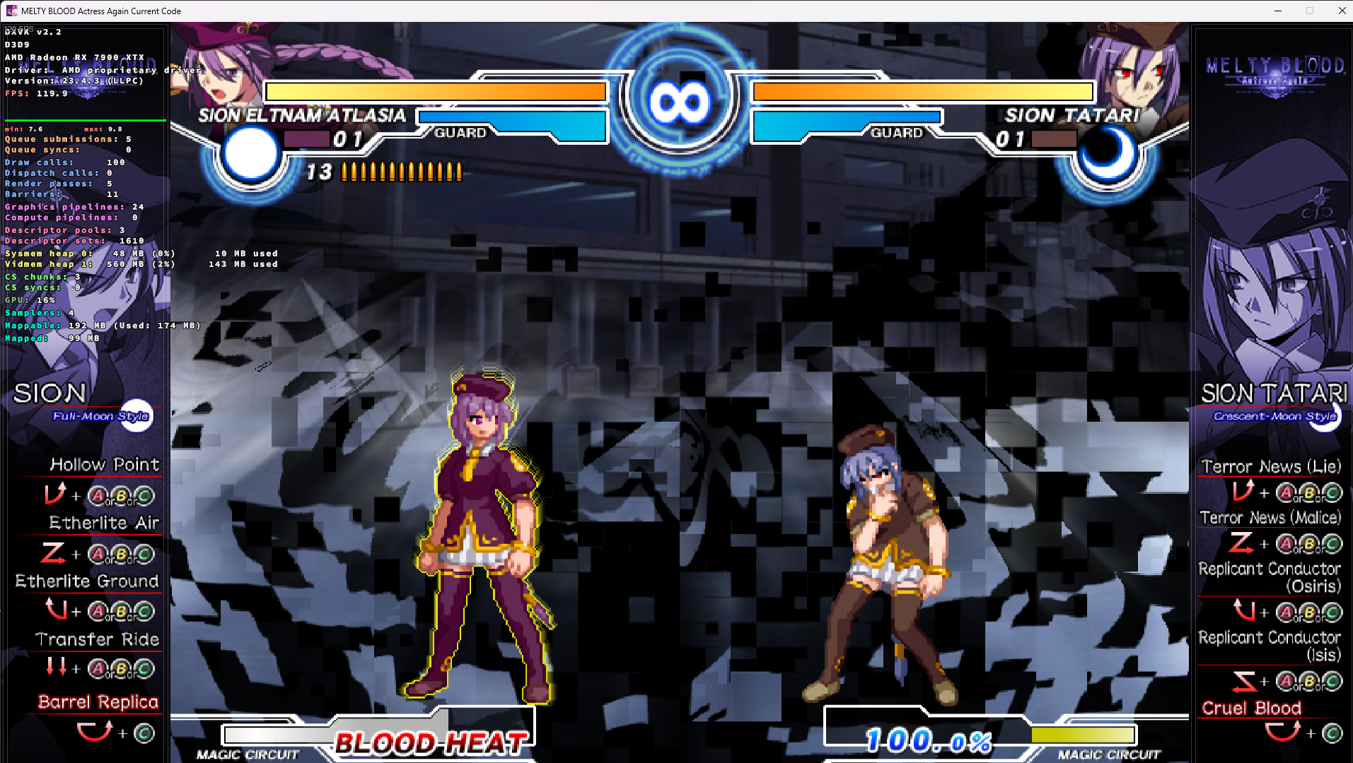 Melty Blood Actress Again Current Code graphical artifacts · Issue #3447 · doitsujin/dxvk · GitHub