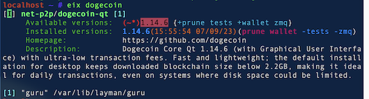 [feat] Adding Dogecoin package to Gentoo Guru · Issue #3265 · dogecoin/dogecoin · GitHub