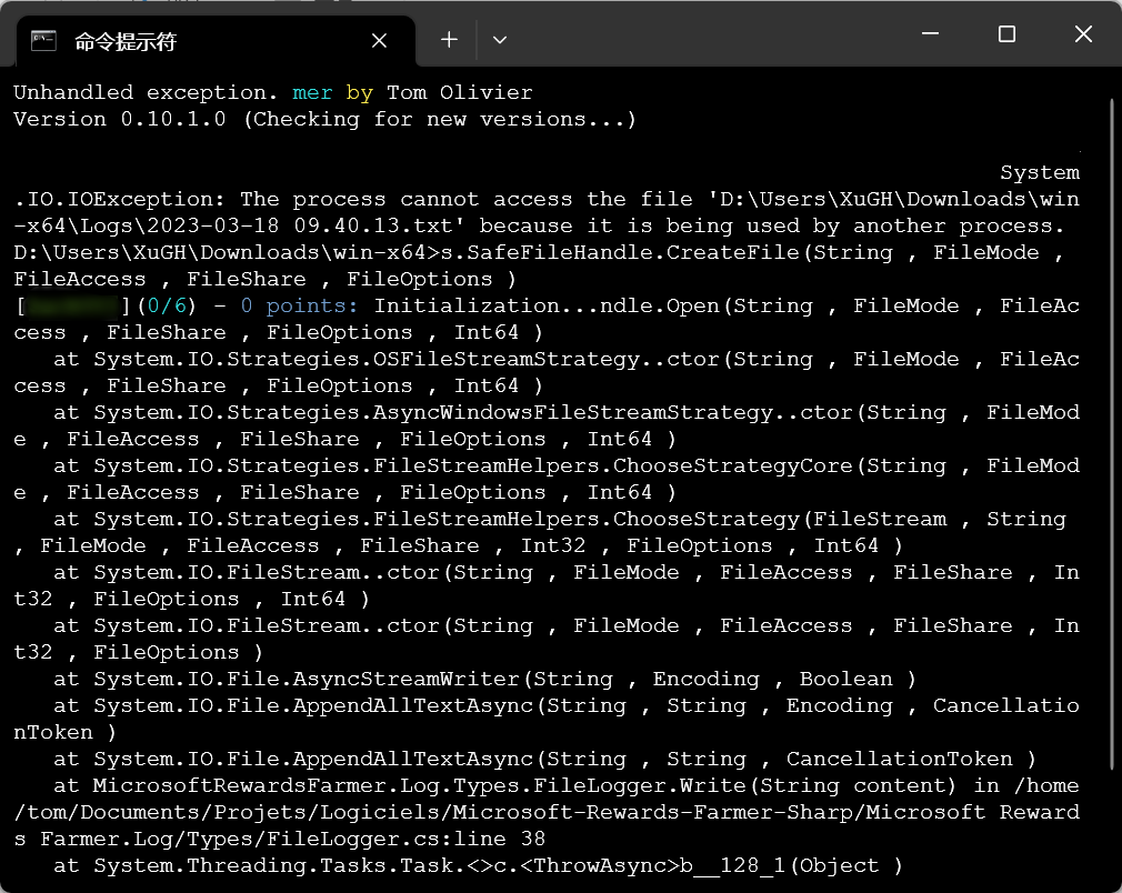 New Version Test Results · Issue 121 · Tom60chat Microsoft Rewards