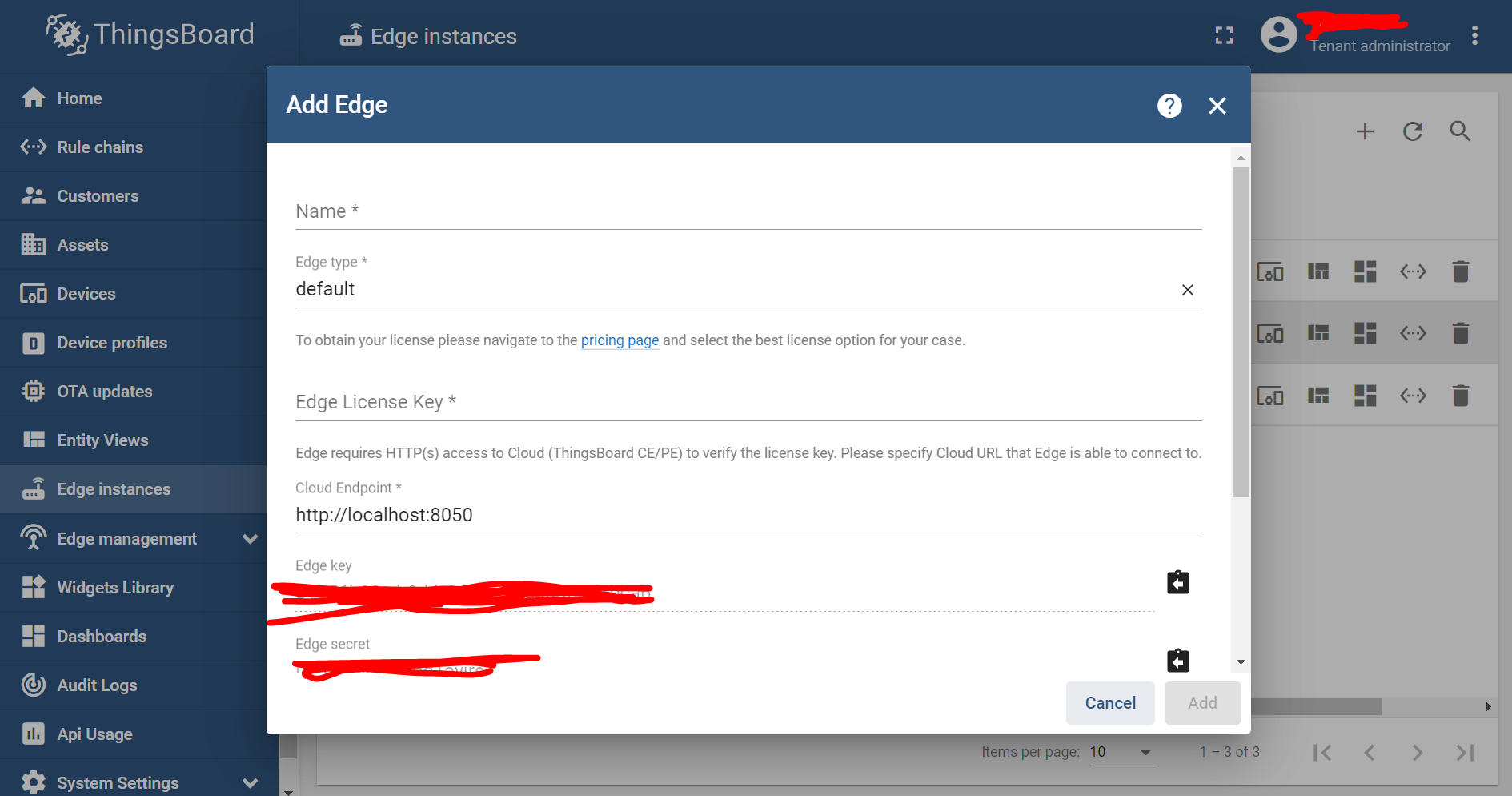 [Question] ThingsBoard Edge CE Version is also needed License Key? · Issue #6776 · thingsboard ...