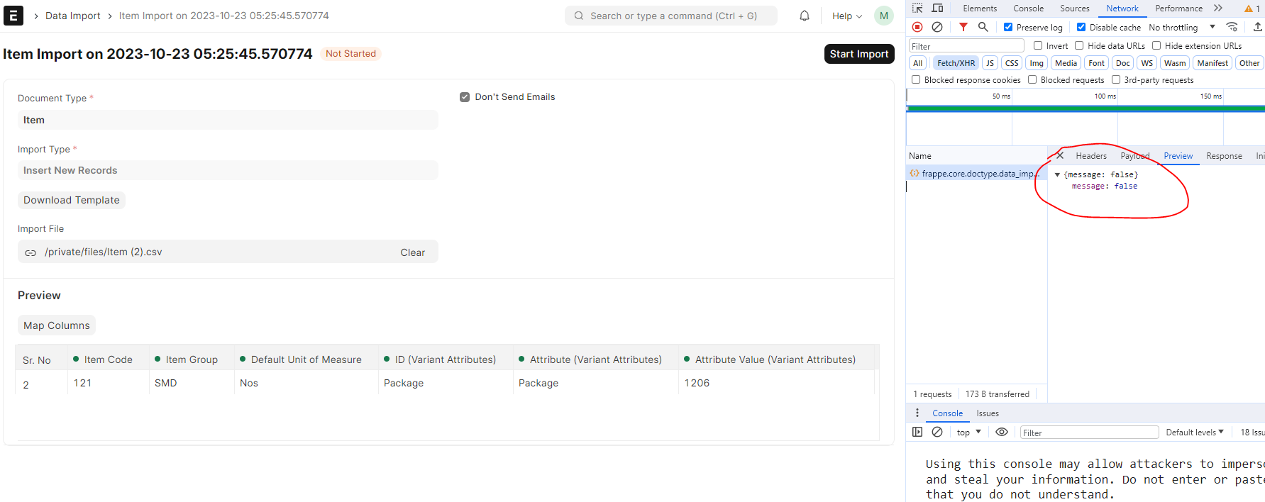 Item import not working · Issue #22923 · frappe/frappe · GitHub