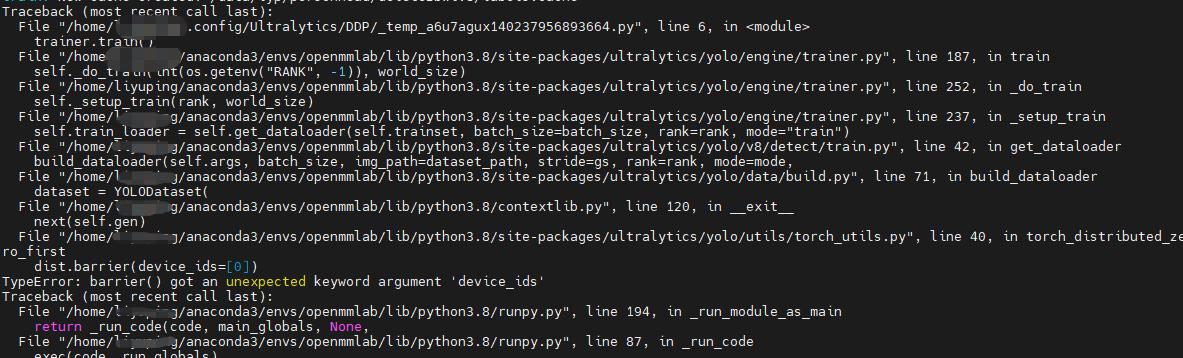 detect task ddp run is failed · Issue #1126 · ultralytics/ultralytics · GitHub