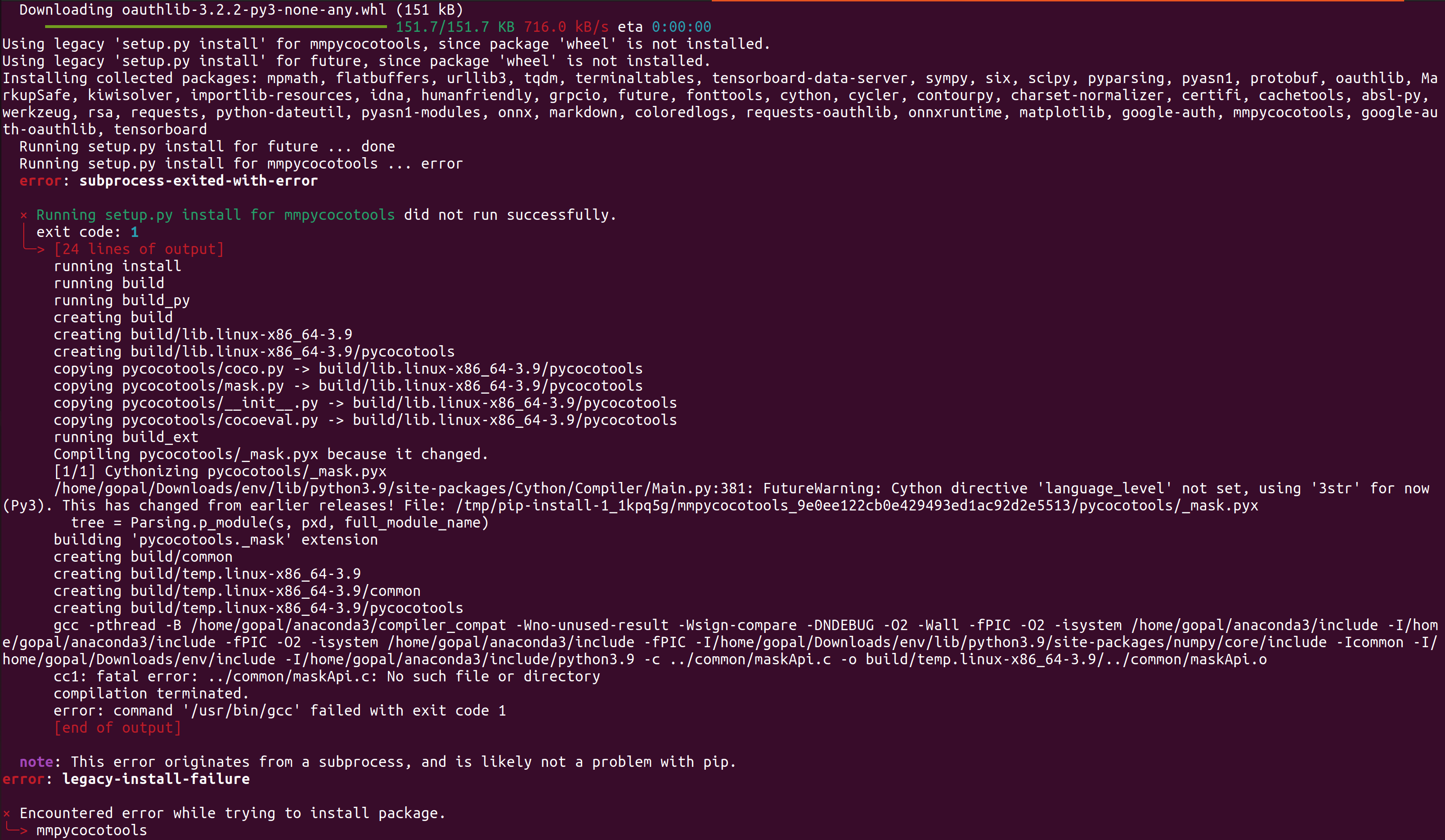 Not able to setup the training environment · Issue #88 · ShiqiYu/libfacedetection.train · GitHub