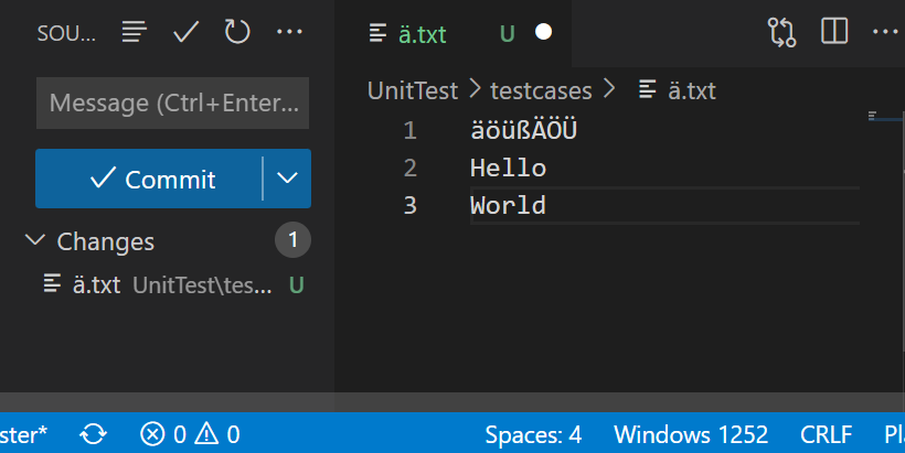 un(stage) selected ranges does not respect file encoding setting · Issue #169745 · microsoft ...