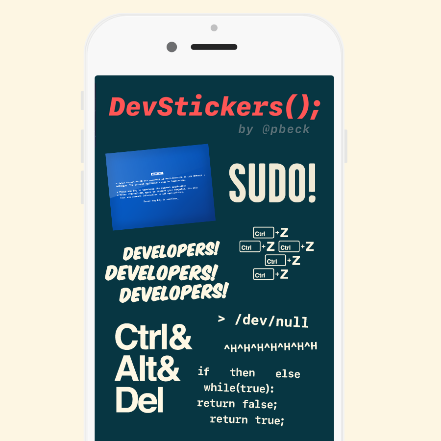 GitHub - pbeck/devstickers: DevStickers() for iMessage