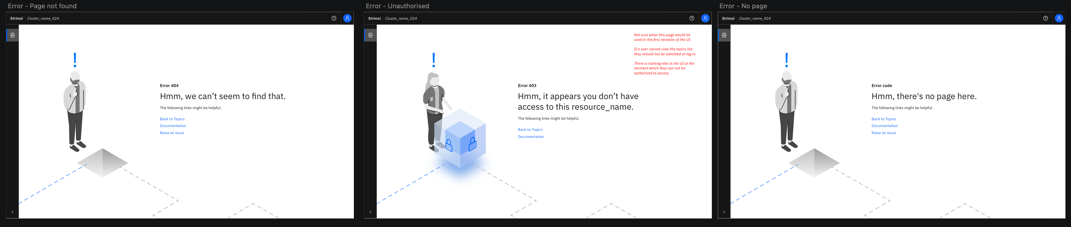 Error and edge case page UX · Issue #88 · strimzi/strimzi-ui · GitHub