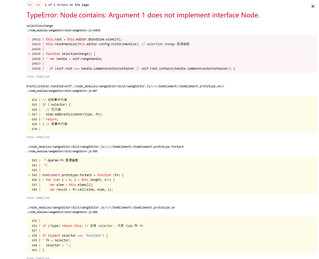 在react环境下，使用上传视频自定义插入视频后，对视频点击播放暂停，报错 · Issue #3679 · wangeditor-team/wangEditor · GitHub