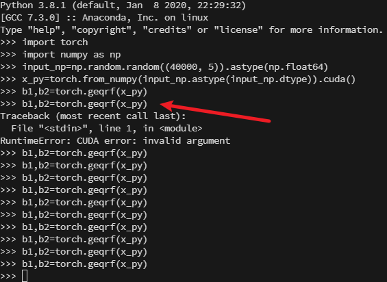 Op Geqrf For Gpu Error · Issue 107222 · Pytorch Pytorch · Github