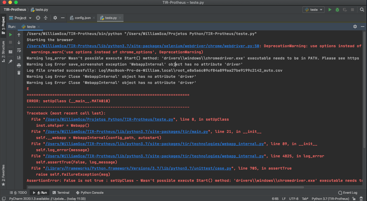 Não funciona em MacOS Catalina · Issue #373 · totvs/tir · GitHub