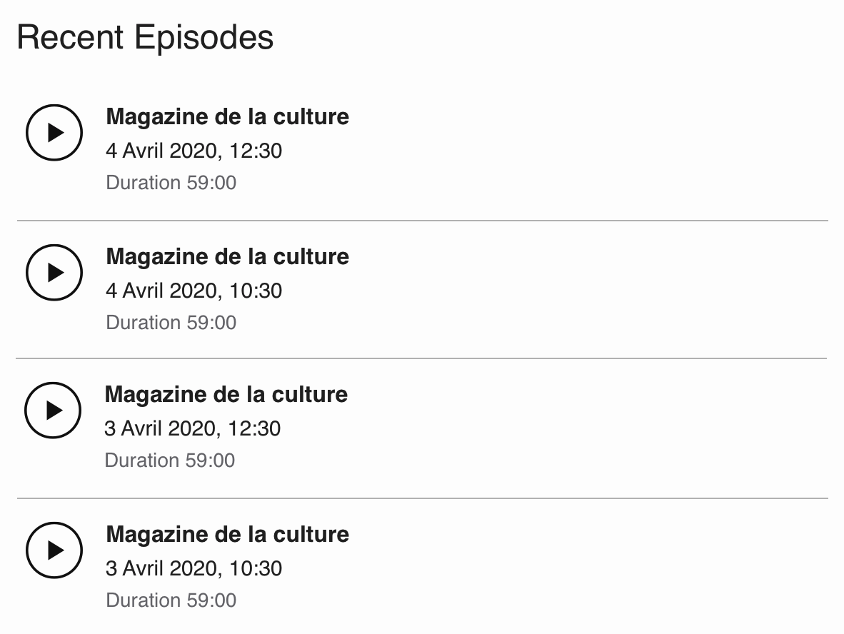 Create Recent Episodes component · Issue #3828 · BBC-archive/psammead · GitHub