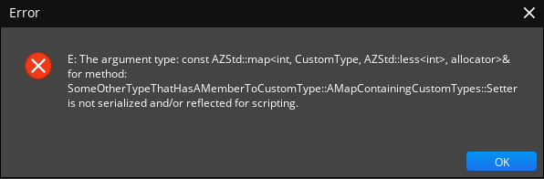 Bug Report: An AZStd::map containing user-defined types and reflected to behavior context is ...