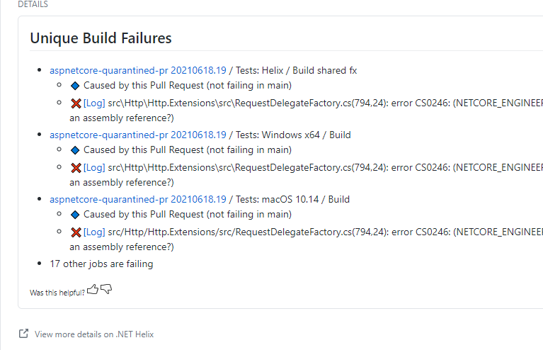 Dev WF: Job name listed twice in build results · Issue #7196 · dotnet/arcade · GitHub