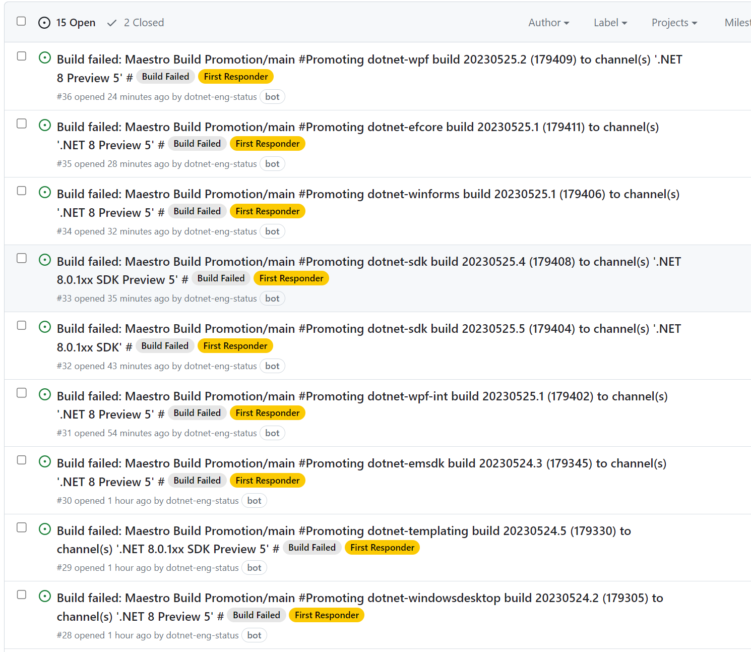 Build Monitor alerts to open in dotnet/dnceng · Issue #13581 · dotnet/arcade · GitHub