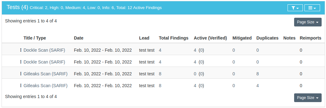 Deduplication algorithm does not work for SARIF and Rusty Hog · Issue #5826 · DefectDojo/django ...