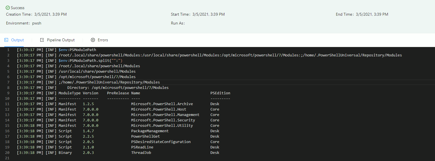 Linux PSModulePath for environment adds semi colon · Issue #5 · ironmansoftware/issues · GitHub