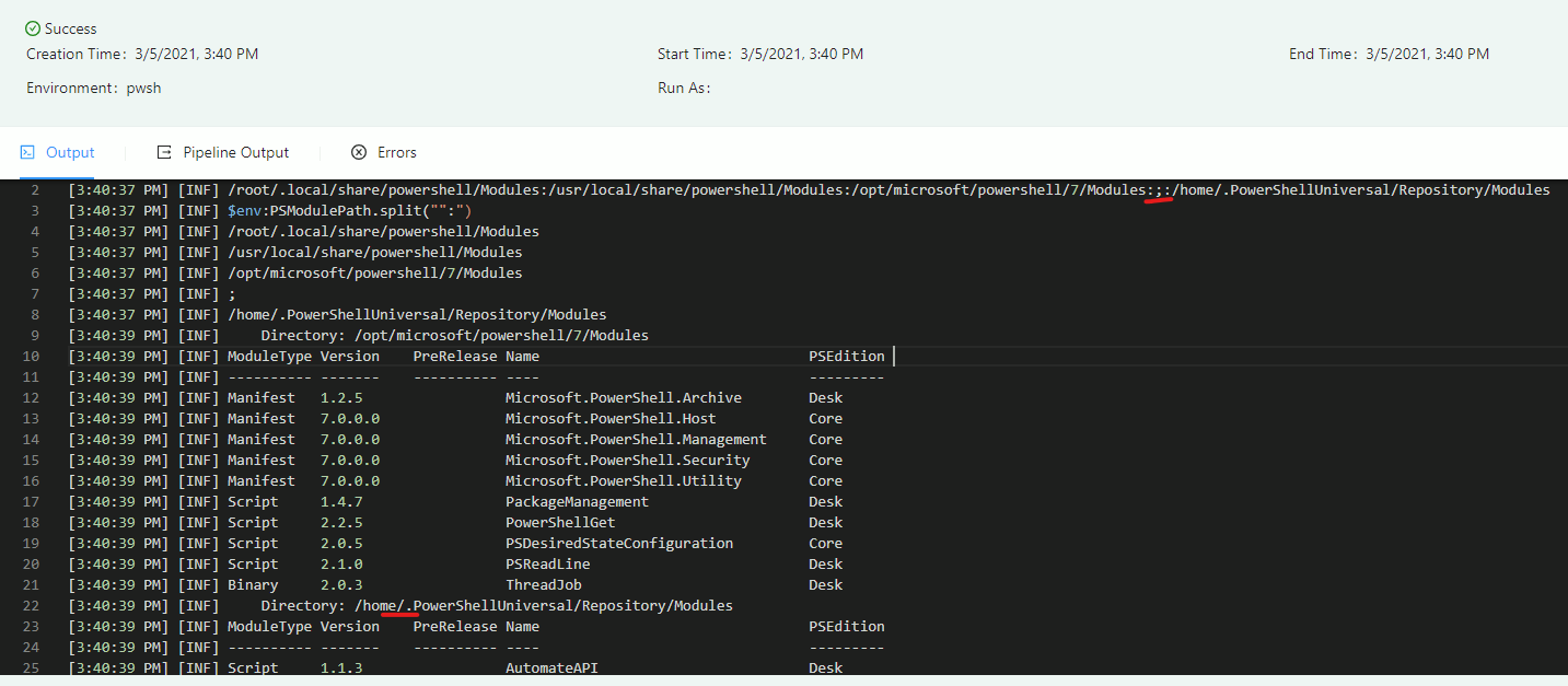Linux Psmodulepath For Environment Adds Semi Colon · Issue 5 · Ironmansoftwareissues · Github 