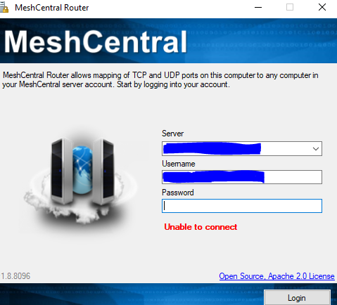 MeshRouter not connecting · Issue #89 · Ylianst/MeshCentralRouter · GitHub