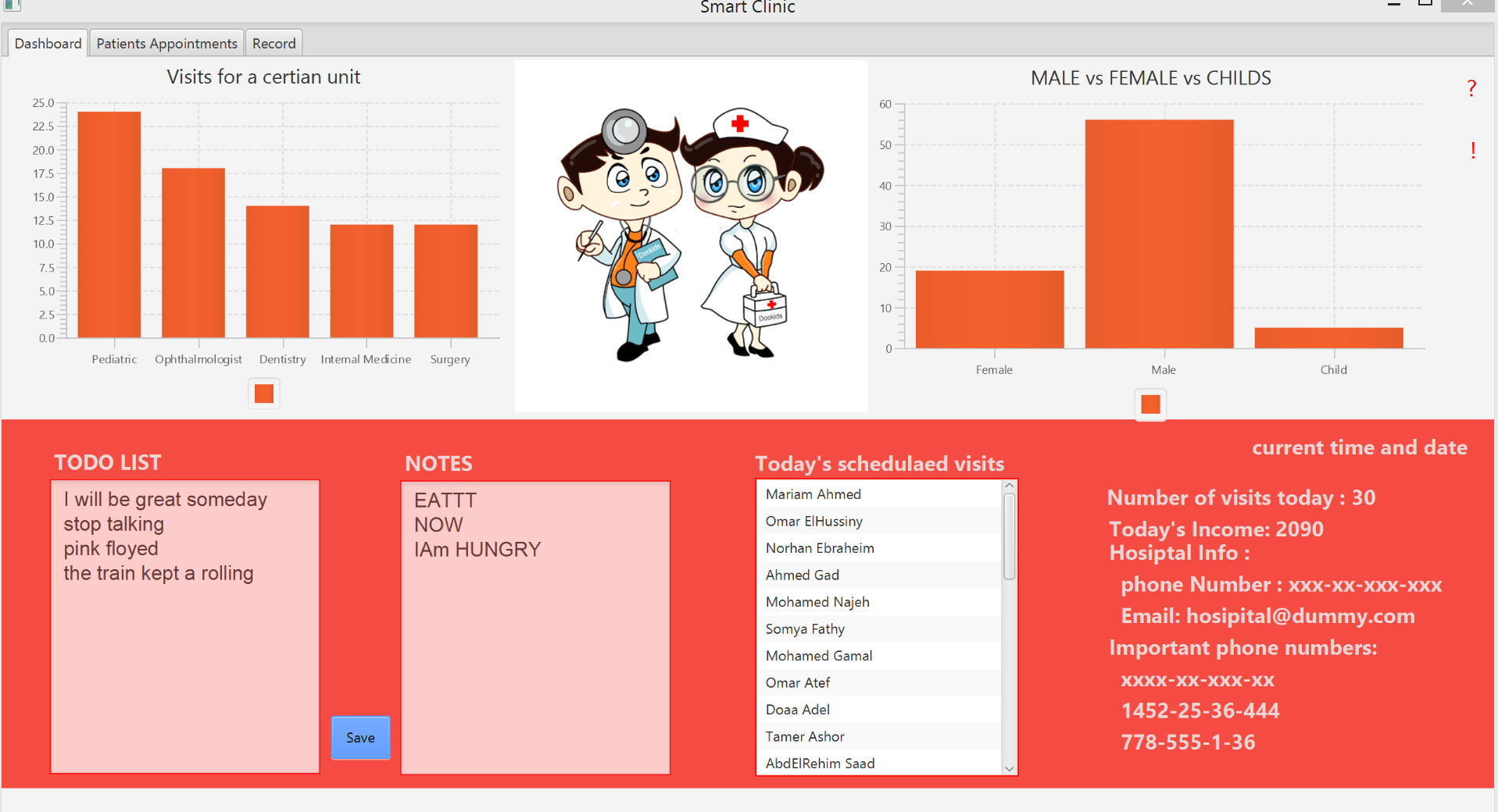 GitHub - OmarAlmighty/Clinical-Managment-System-GUI-Design: GUI of ...