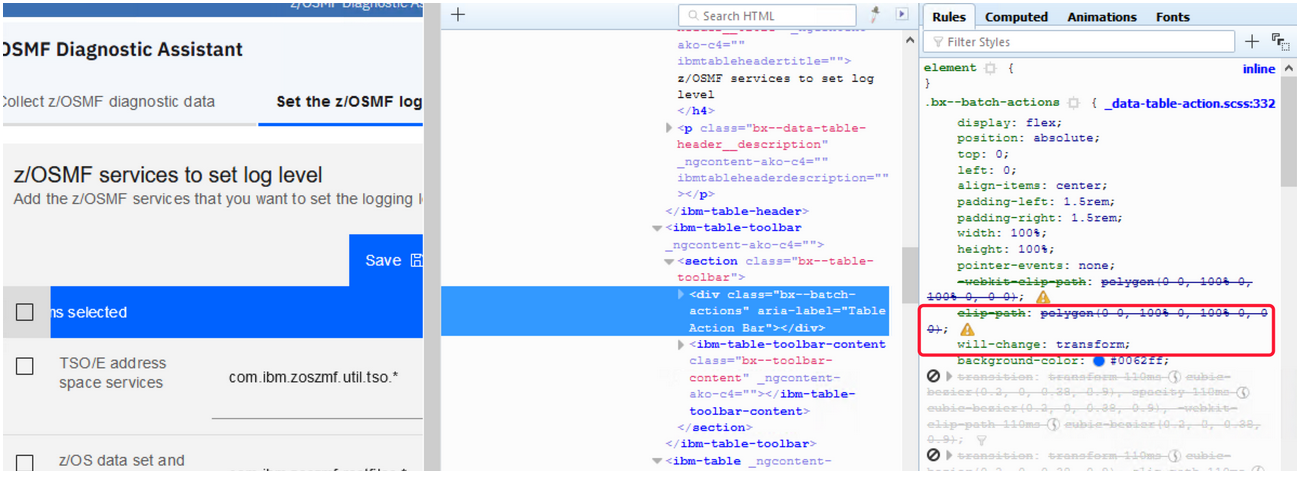 IE Edge & Firefox ESR: Table with toolbar cannot hide one of toolbar-actions and toolbar-content ...